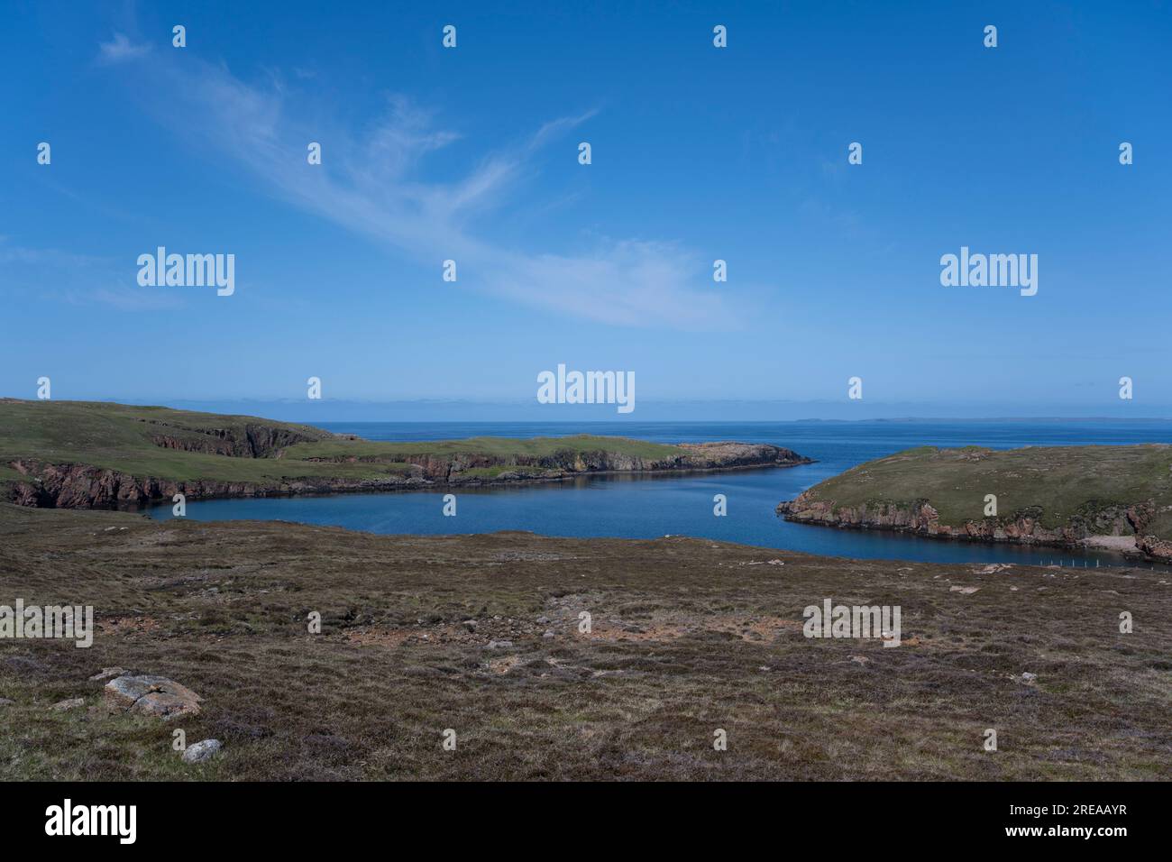 South Ham on Muckle Roe, Mainland, Shetland, Scotland, UK Stock Photo ...