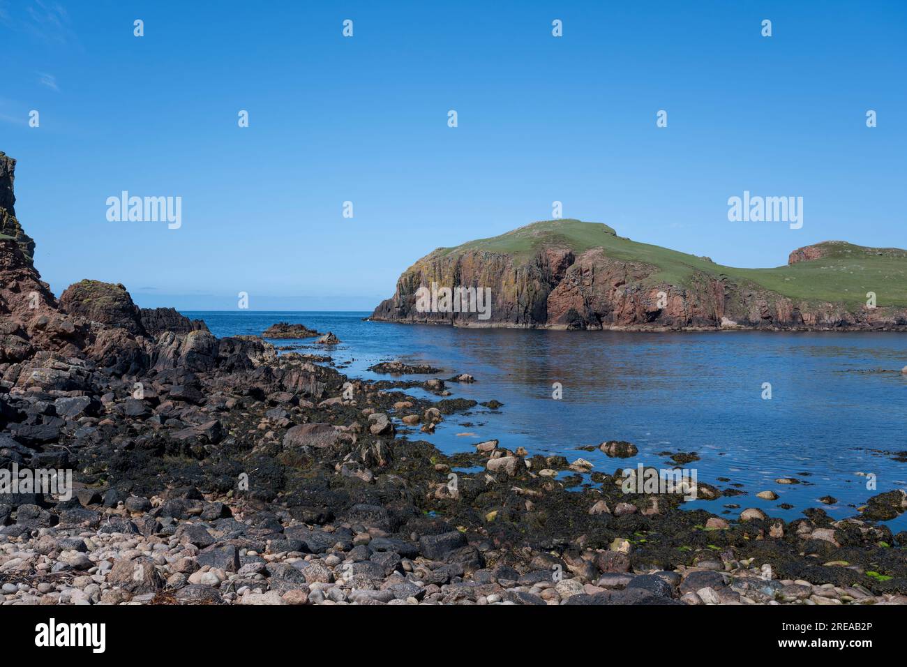 North Ham on Muckle Roe, Mainland, Shetland, Scotland, UK Stock Photo ...