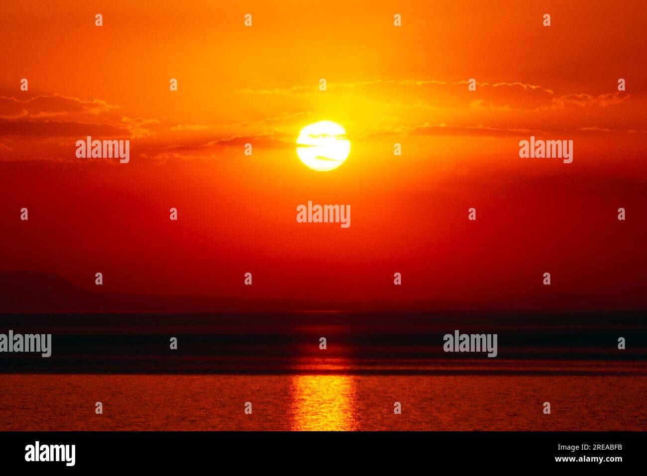 Edremit, Van, Turkey. 26th July, 2023. A view of beautiful sunset in ...