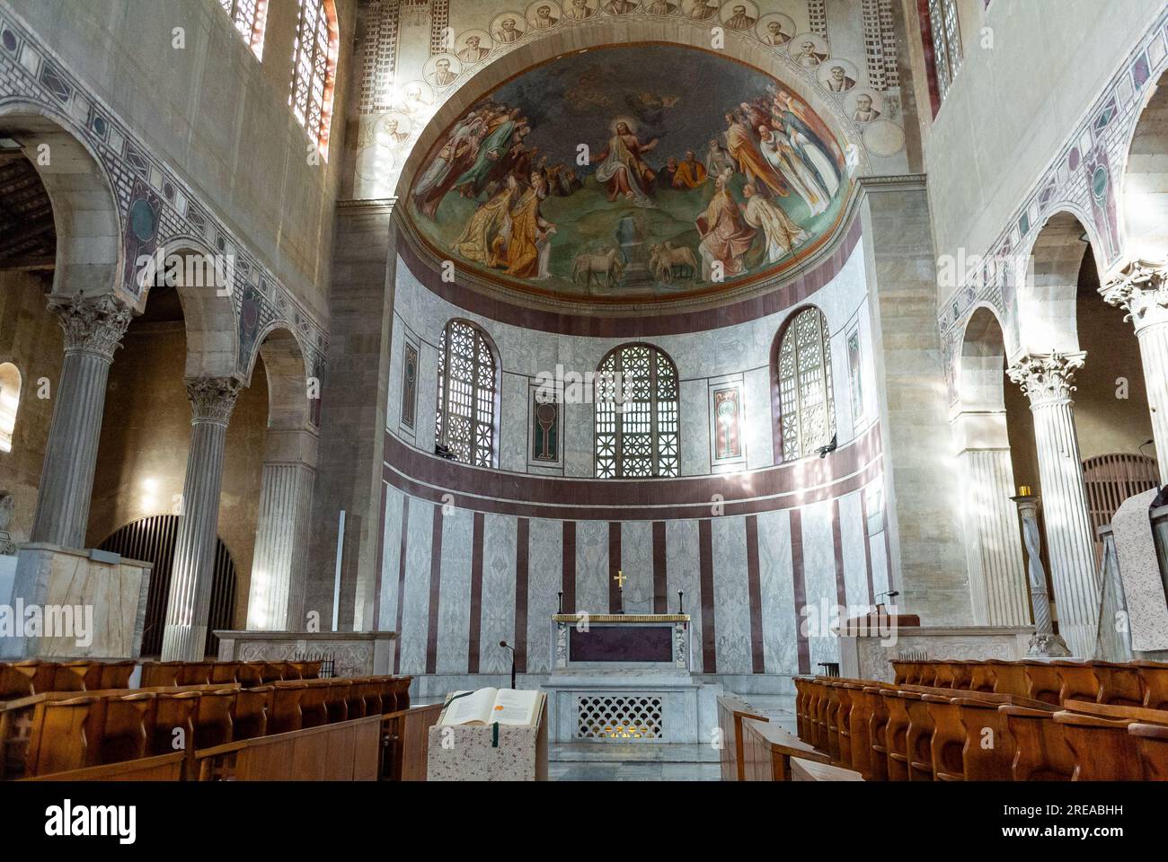 Rome, Lazio, Italy, The basilica of Santa Sabina all'Aventino is a ...
