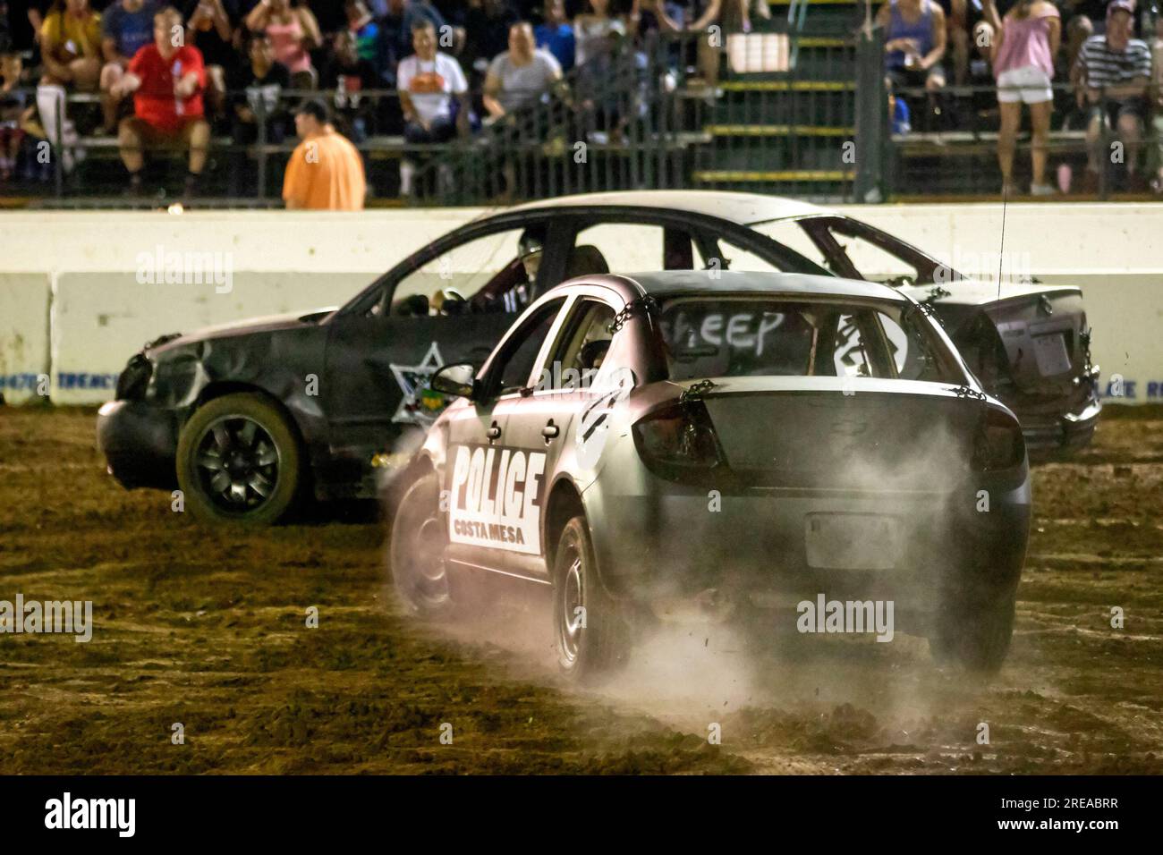 Female drivers in demolition derby hi-res stock photography and images ...