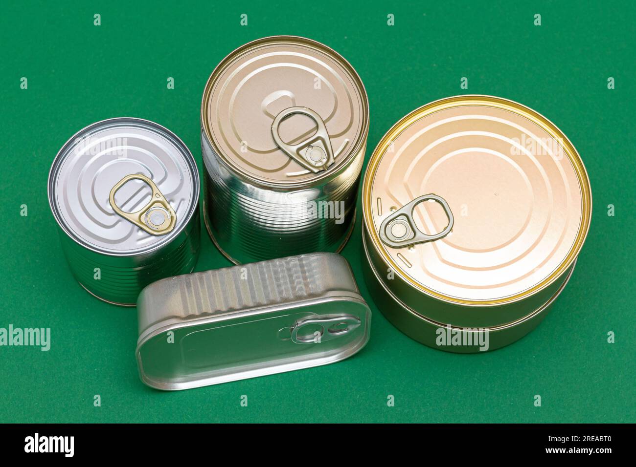 Stacked Food Cans