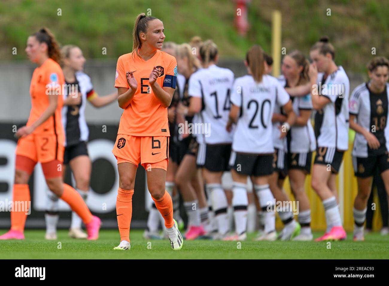 Tubize, Belgium. 24th July, 2023. Rosa Van Gool (6) of The Netherlands pictured during a female ...