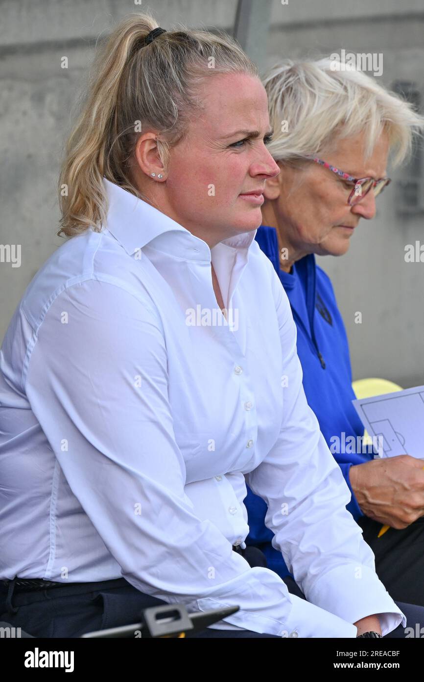 Tubize, Belgium. 24th July, 2023. Head Coach Roos Kwakkenbos of The Netherlands pictured during ...