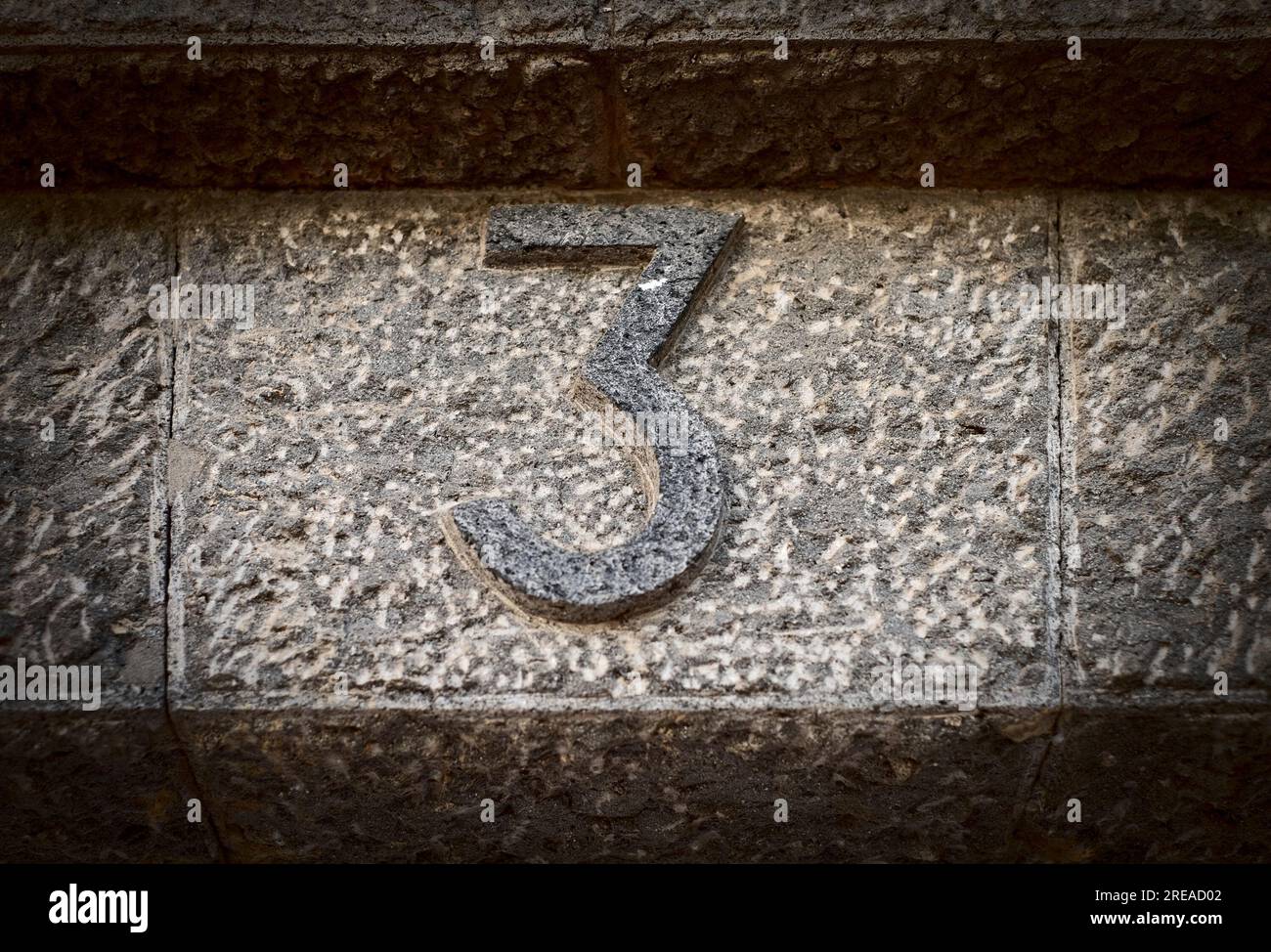 Elegant number 3, three, in vintage art deco style Stock Photo - Alamy