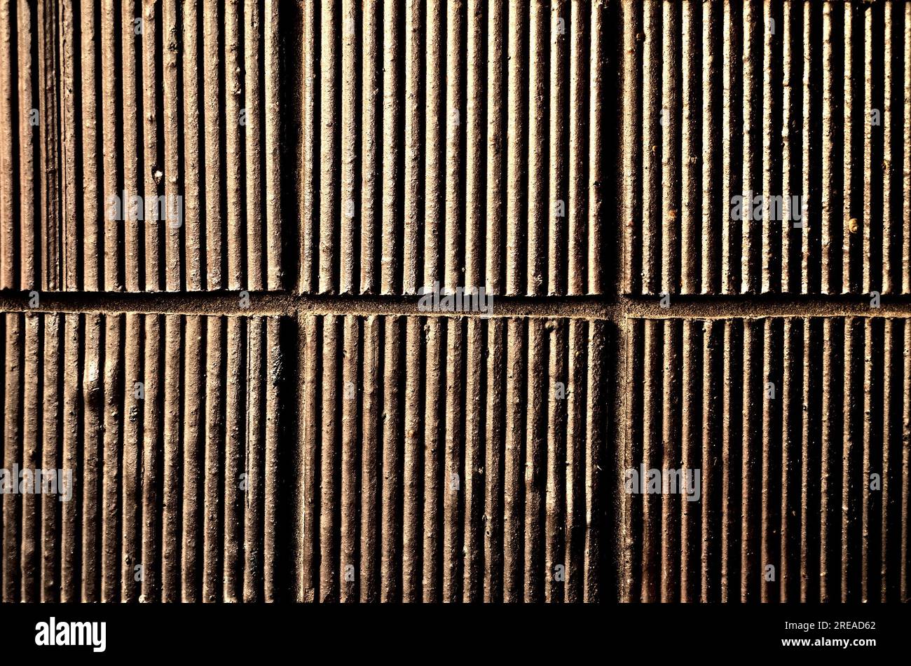 Simple abstract brown textured background with vertical and horizontal ...