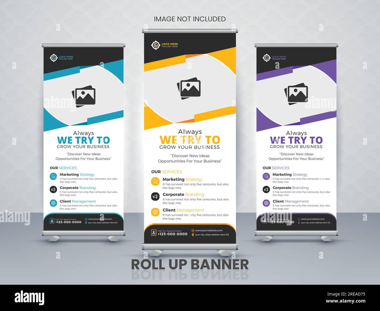 Business Roll up banner design Stock Vector Image & Art - Alamy