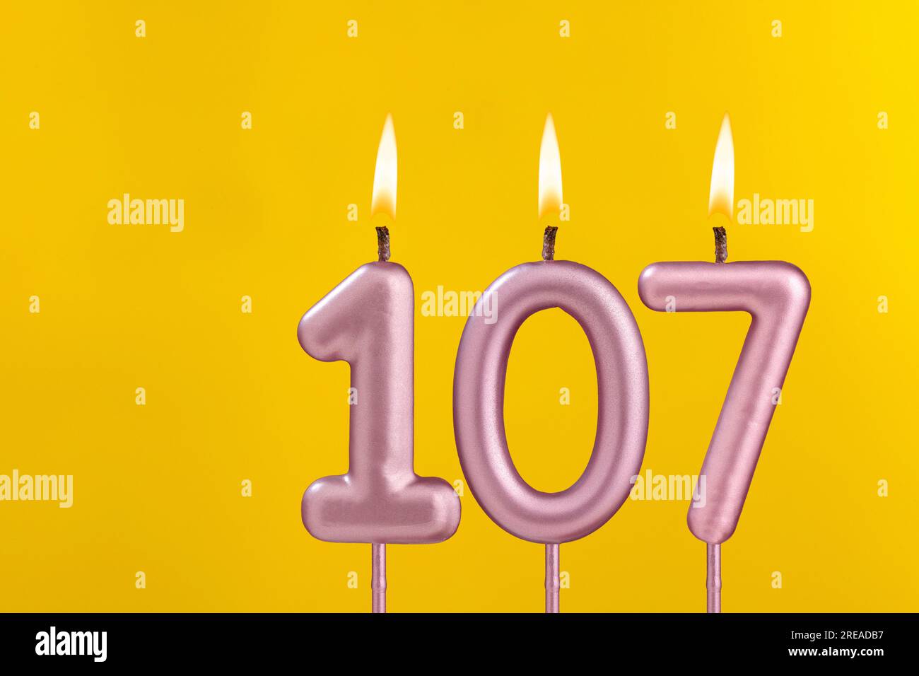 Number 107 birthday hi-res stock photography and images - Alamy