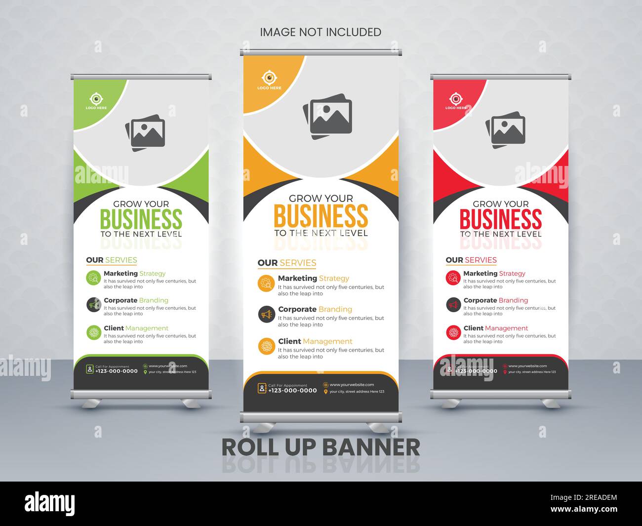 Business Roll Up Banner Design Template Stock Vector Image & Art - Alamy