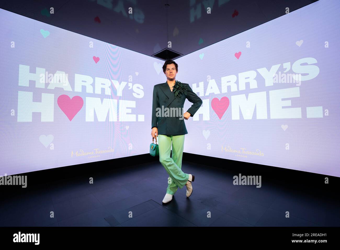 An unveiling of the Harry Styles wax figure at Madame Tussauds in ...