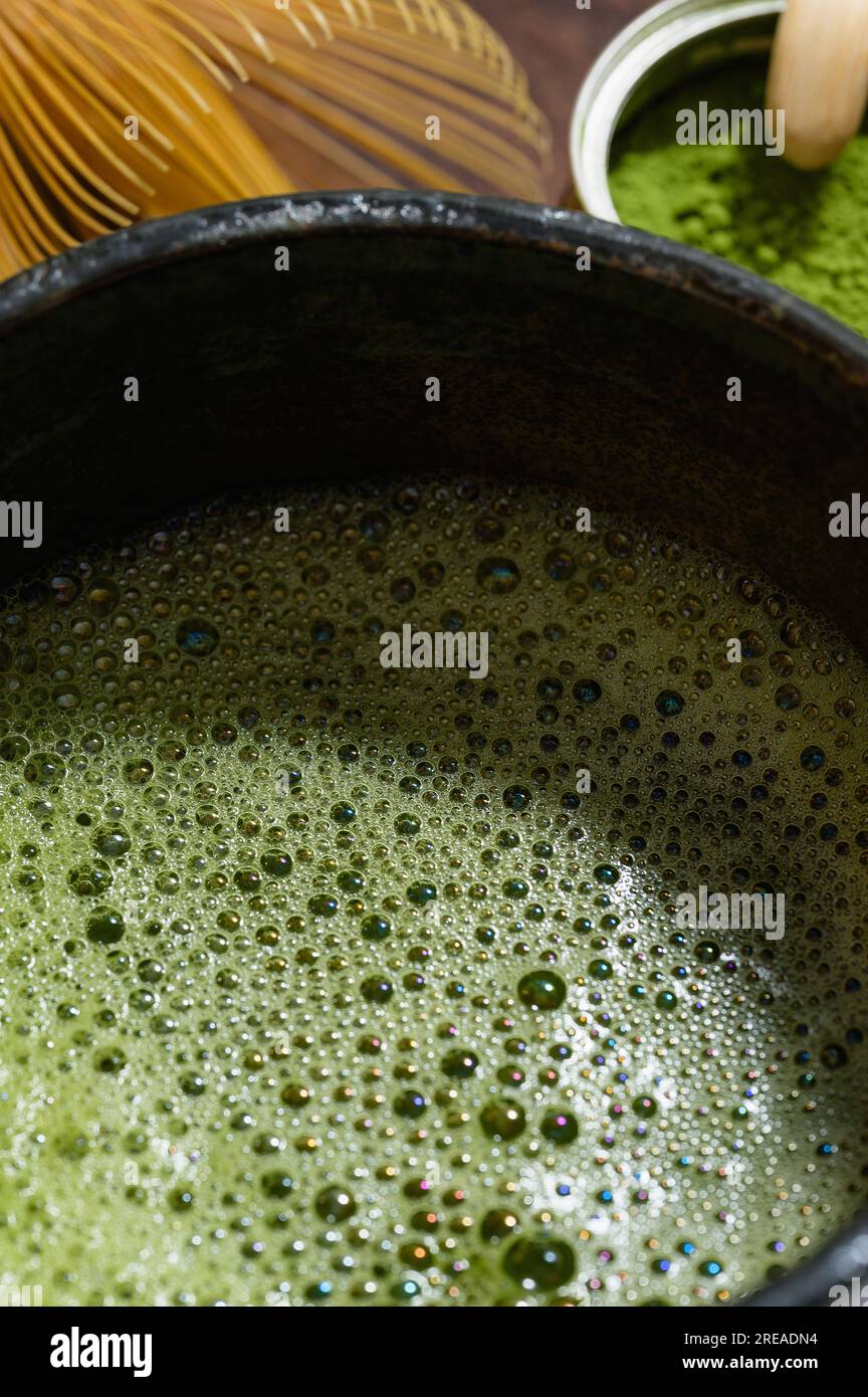 Green tea above cutout hi-res stock photography and images - Alamy
