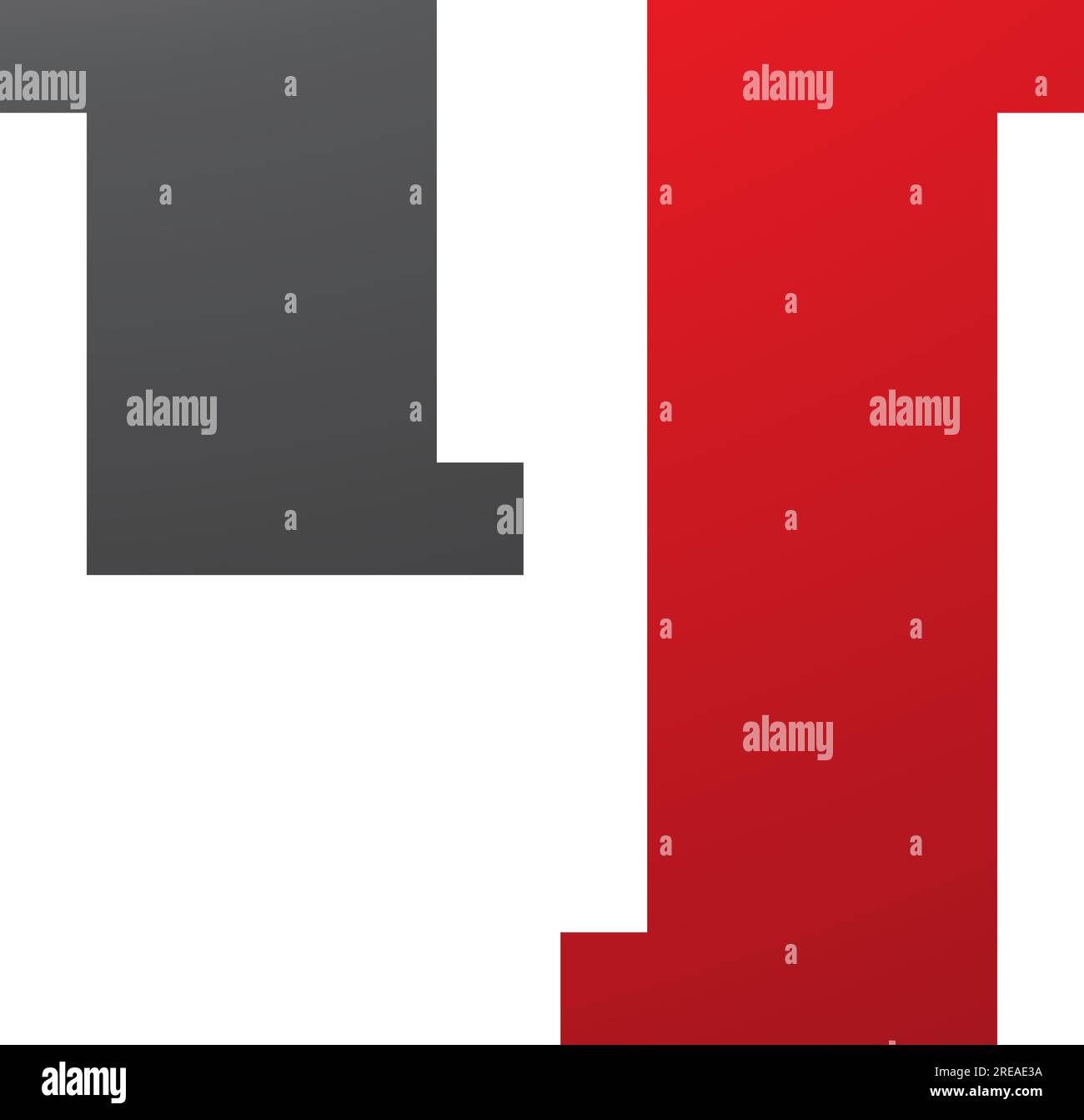 Red and Black Stamp Shaped Letter Y Icon on a White Background Stock ...