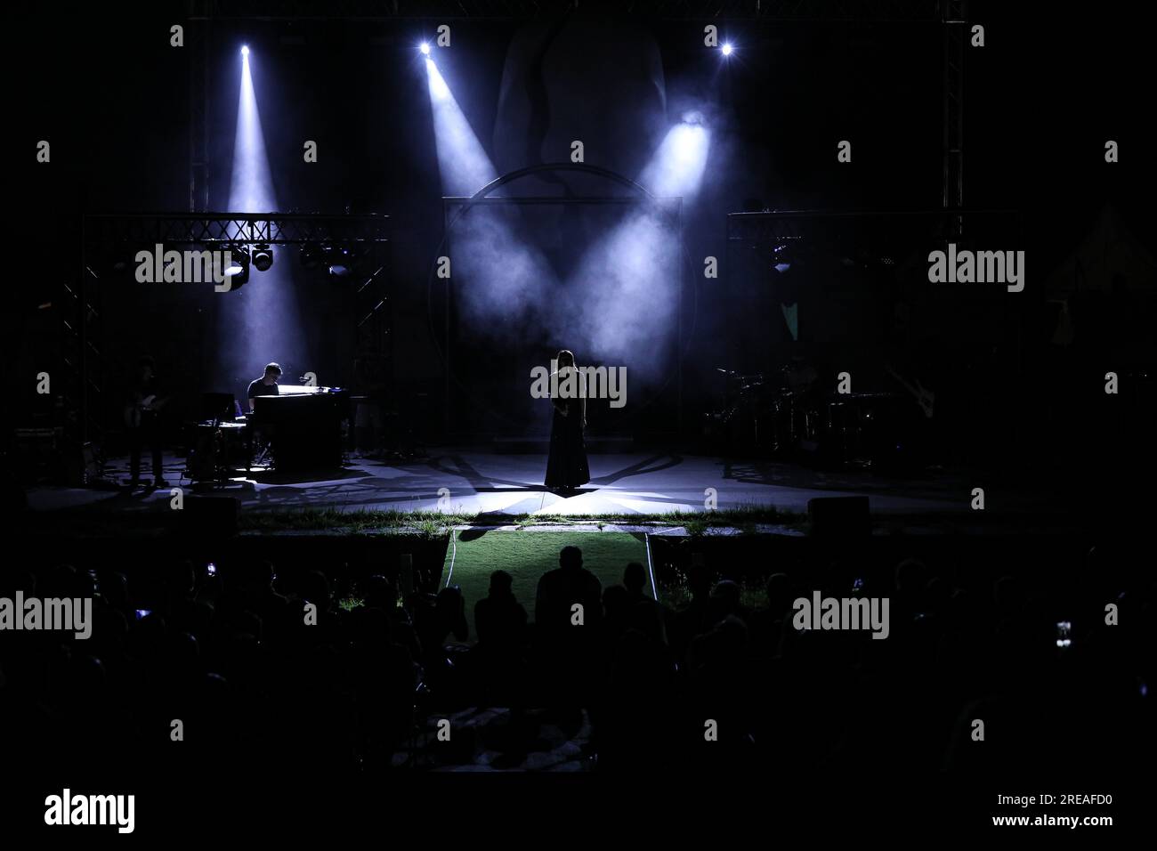 Anfiteatro dell'Anima, Cervere (CN), Italy, July 26, 2023, Blu Live ...