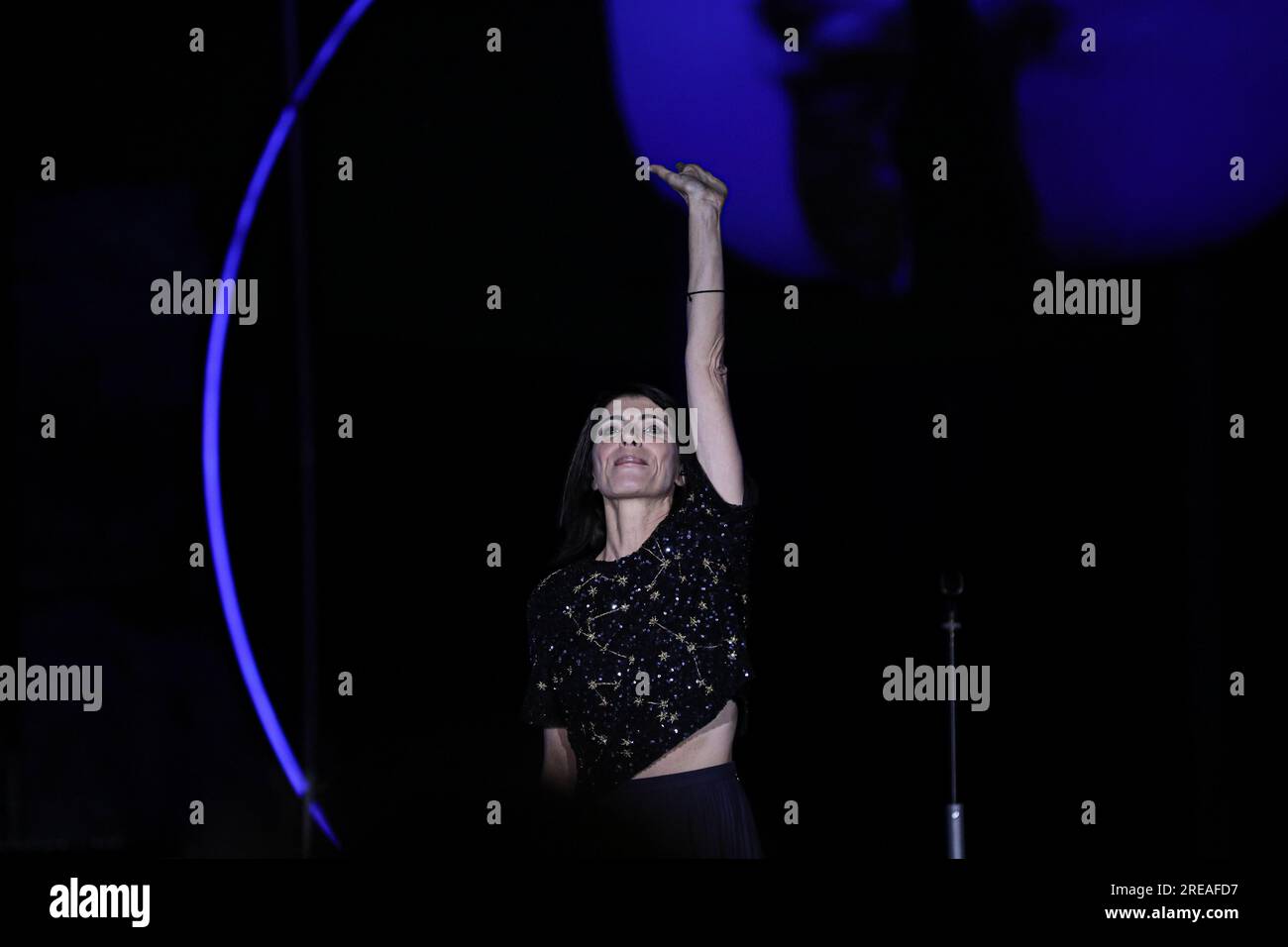 Anfiteatro dell'Anima, Cervere (CN), Italy, July 26, 2023, Blu Live ...