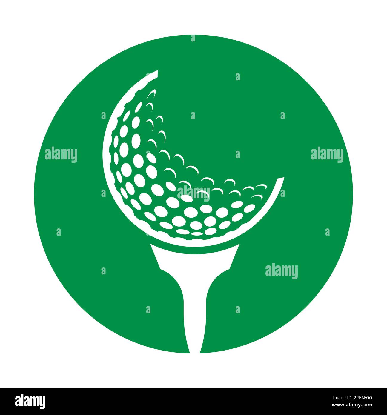 Golf Logo Design Template Vector. Golf ball on tee logo design icon ...