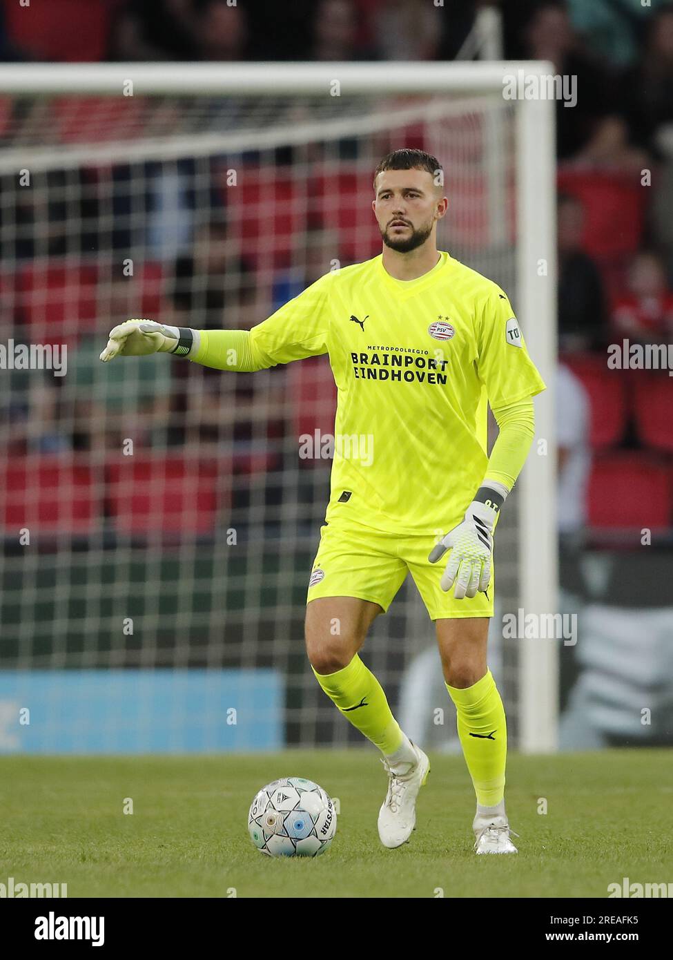 EINDHOVEN - PSV Eindhoven goalkeeper Joel Drommel during the friendly ...