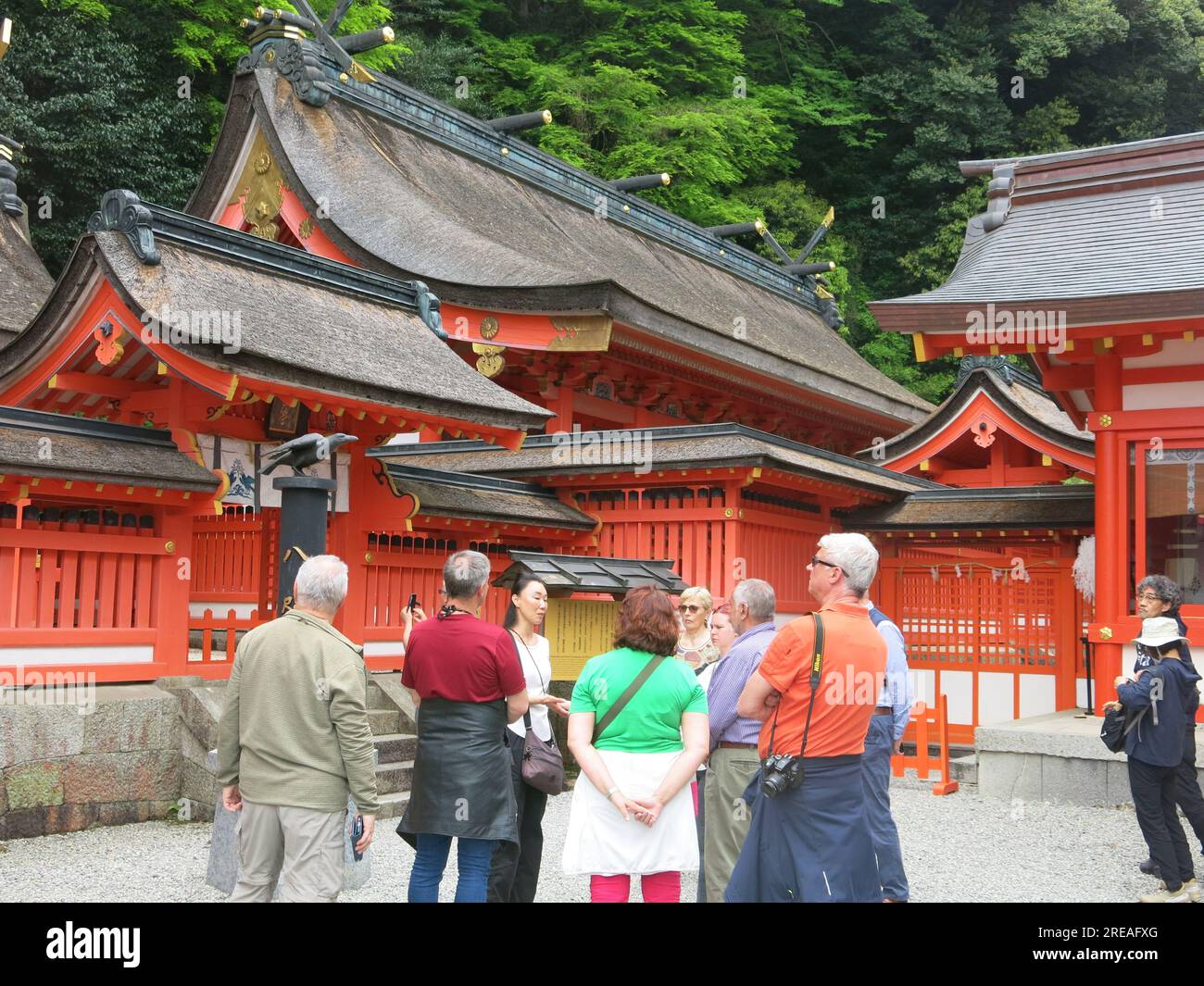 Tourists, pilgrims & Shinto worshippers are drawn to the orange ...