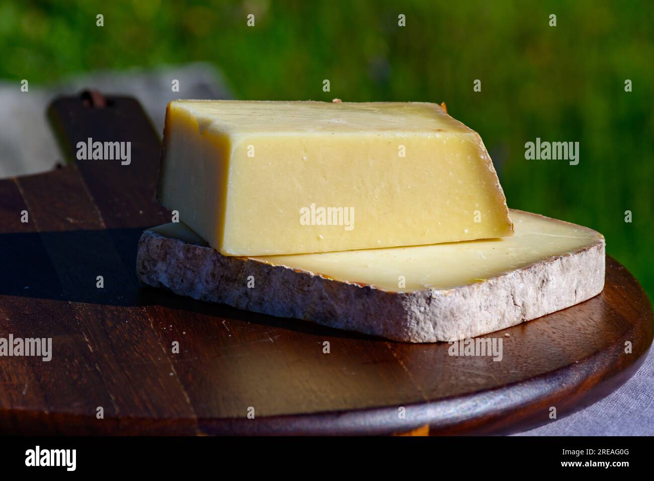 Cheese collection, French cow cheese comte, beaufort, abondance and ...