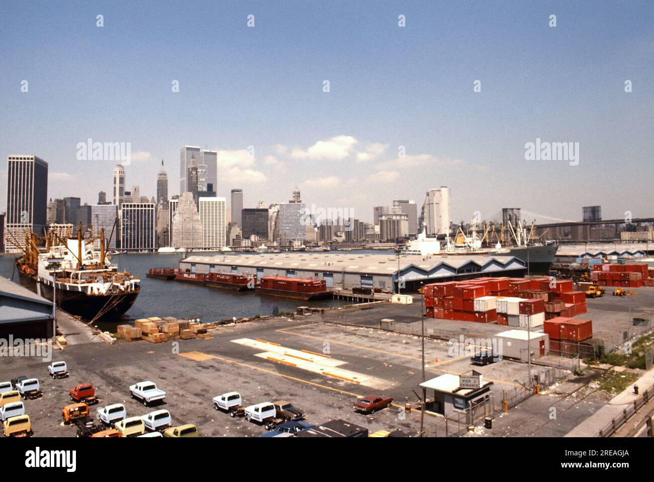 AJAXNETPHOTO. JULY, 1975. NEW YORK, USA. - LOWER MANHATTAN SKYLINE ...
