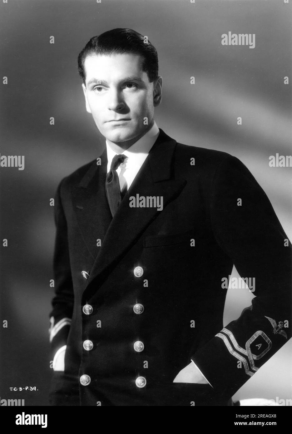LAURENCE OLIVIER 1943 in his Fleet Air Arm uniform Portrait by E.H ...