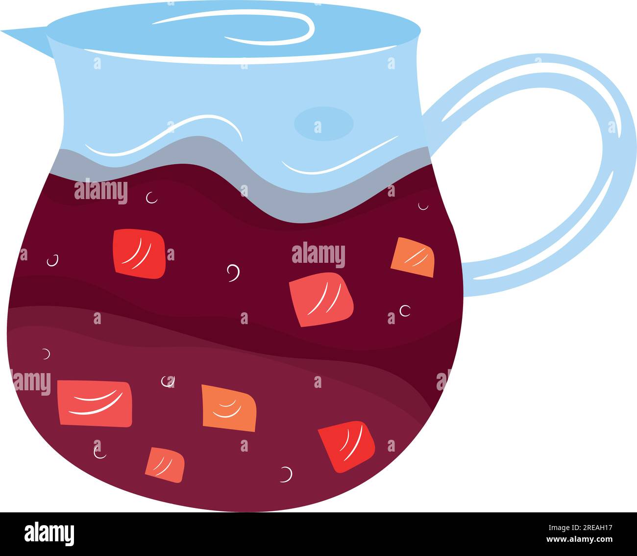 Isolated colored cold tea jar sketch icon Vector Stock Vector Image ...