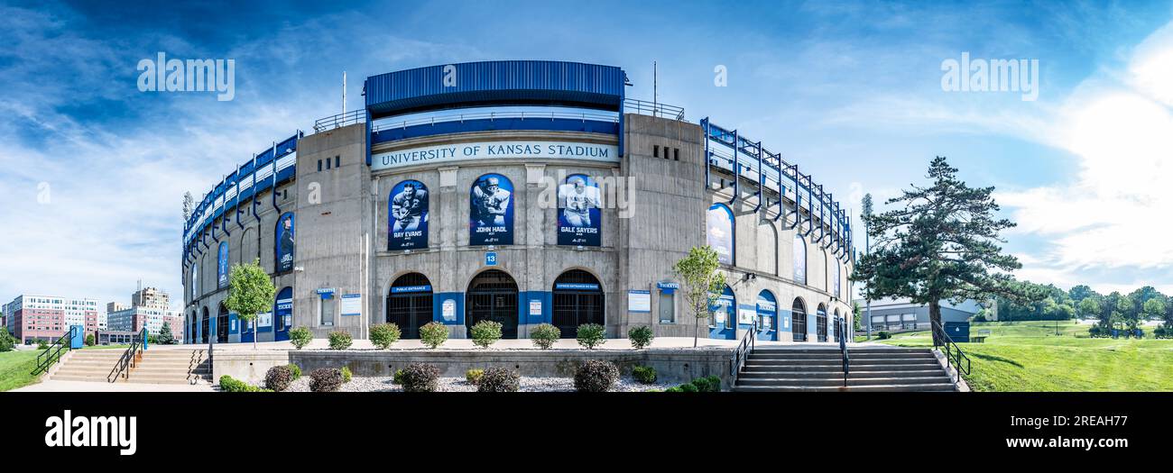 Lawrence, Kansas - 7.2023 - View of the David Booth Memorial Stadium ...