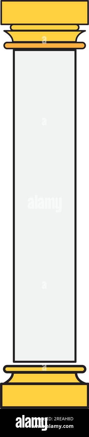 Isolated white column building icon Vector Stock Vector Image & Art - Alamy