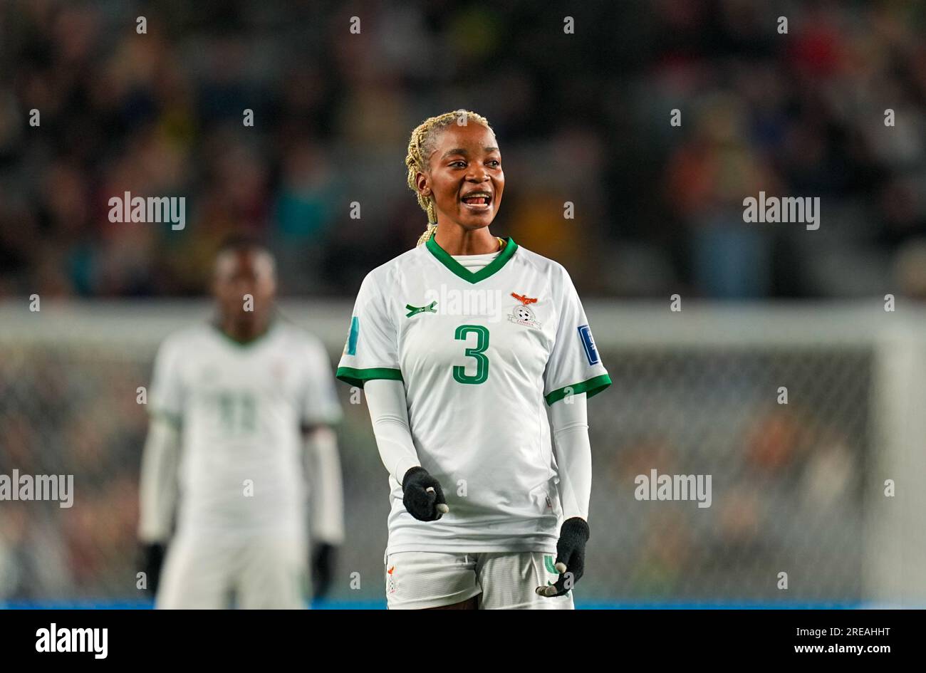 July 26 2023: Lushomo Mweemba (Zambia) looks on during a Group C - FIFA ...