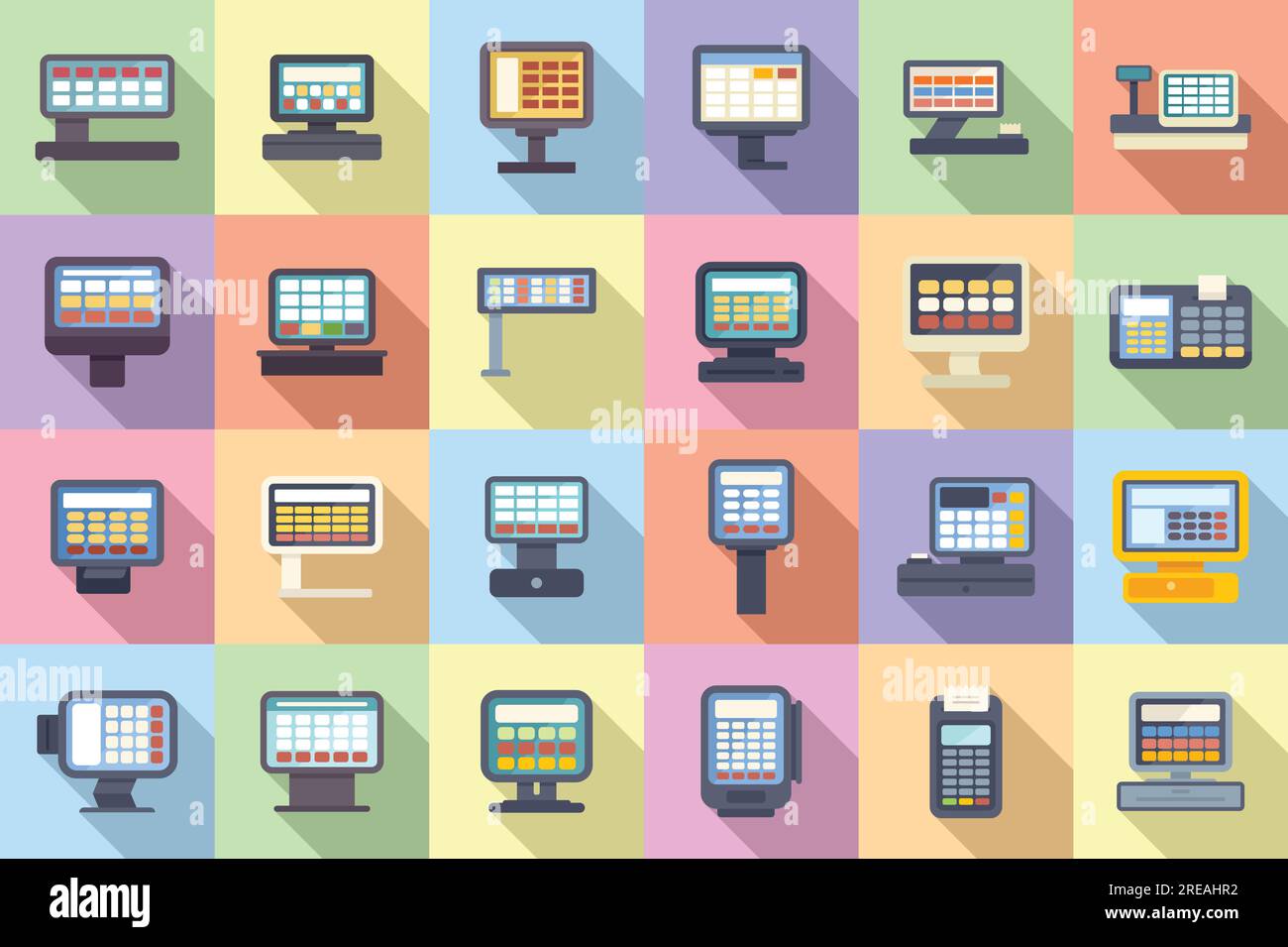 Scan cash register Stock Vector Images - Alamy