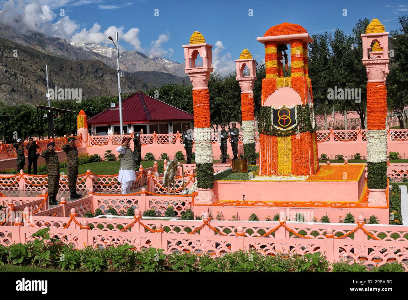 July 26, 2023, Drass Kashmir, India : Indian Union Defence Minister ...