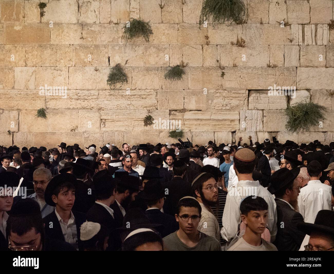Jerusalem, Israel. 26th July, 2023. Ultra-Orthodox and religious men ...