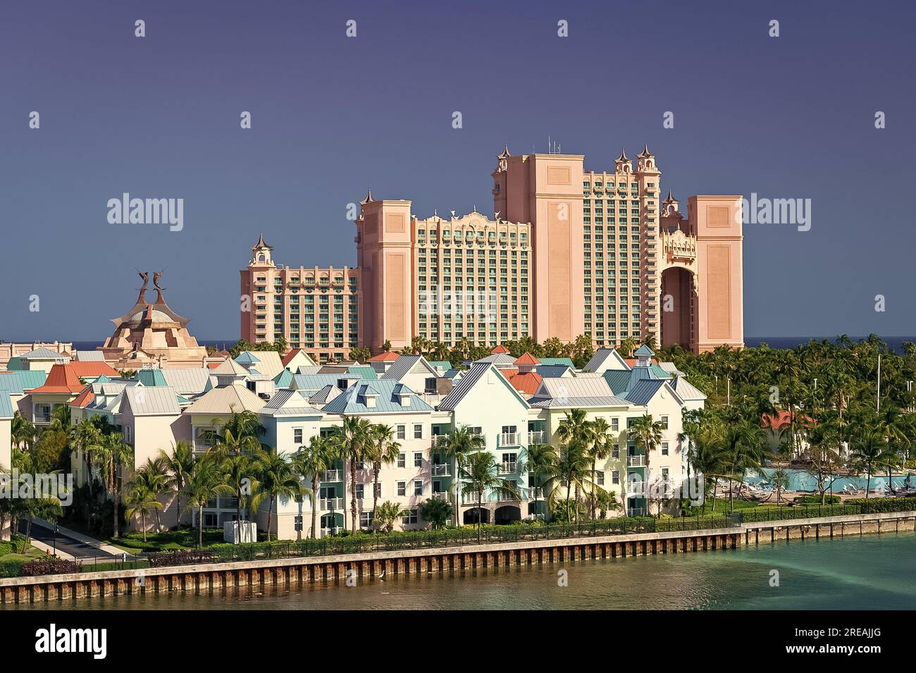 NASSAU, BAHAMAS - March 9. 2016: The Atlantis Paradise Island resort ...