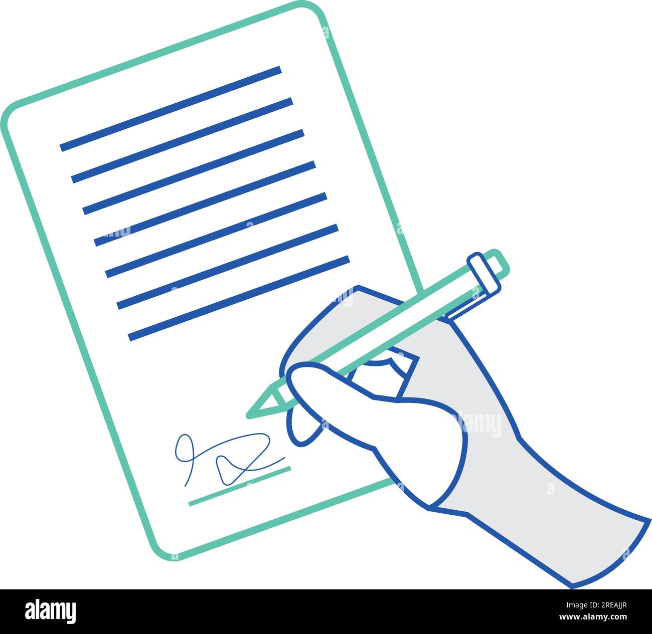 Signed treaty Stock Vector Images - Alamy