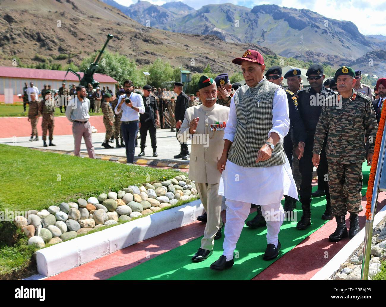 July 26, 2023, Drass Kashmir, India : Indian Union Defence Minister ...