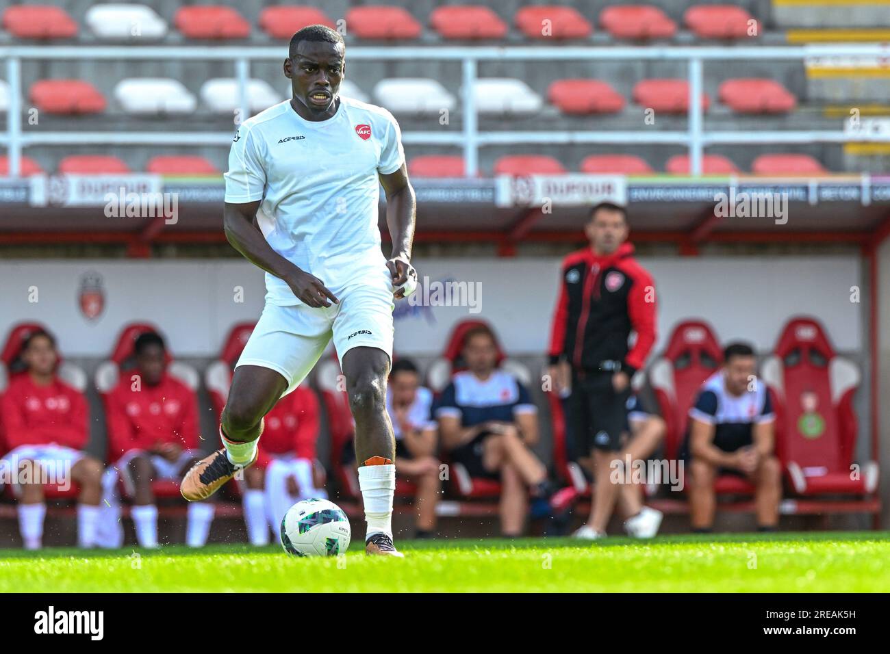 Mouscron, Belgium. 26th July, 2023. Jonathan Buatu Mananga pictured ...