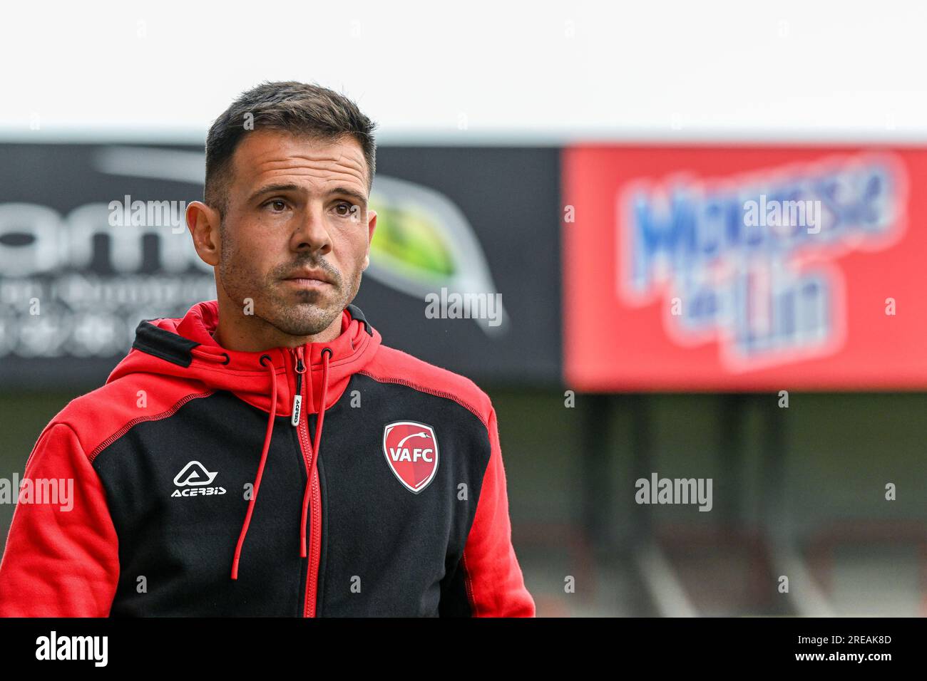 Mouscron, Belgium. 26th July, 2023. head coach Jorge Maciel of ...