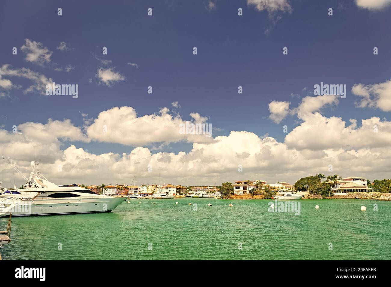 yacht harbour in summer season. yacht harbour in summer vacation ...
