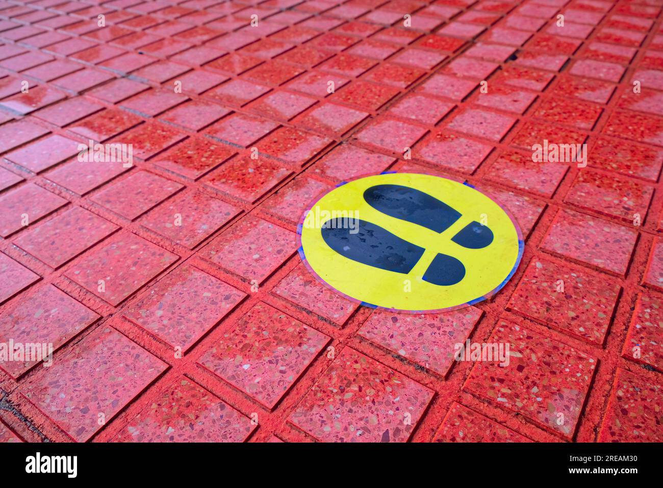 Safety floor markings hi-res stock photography and images - Alamy