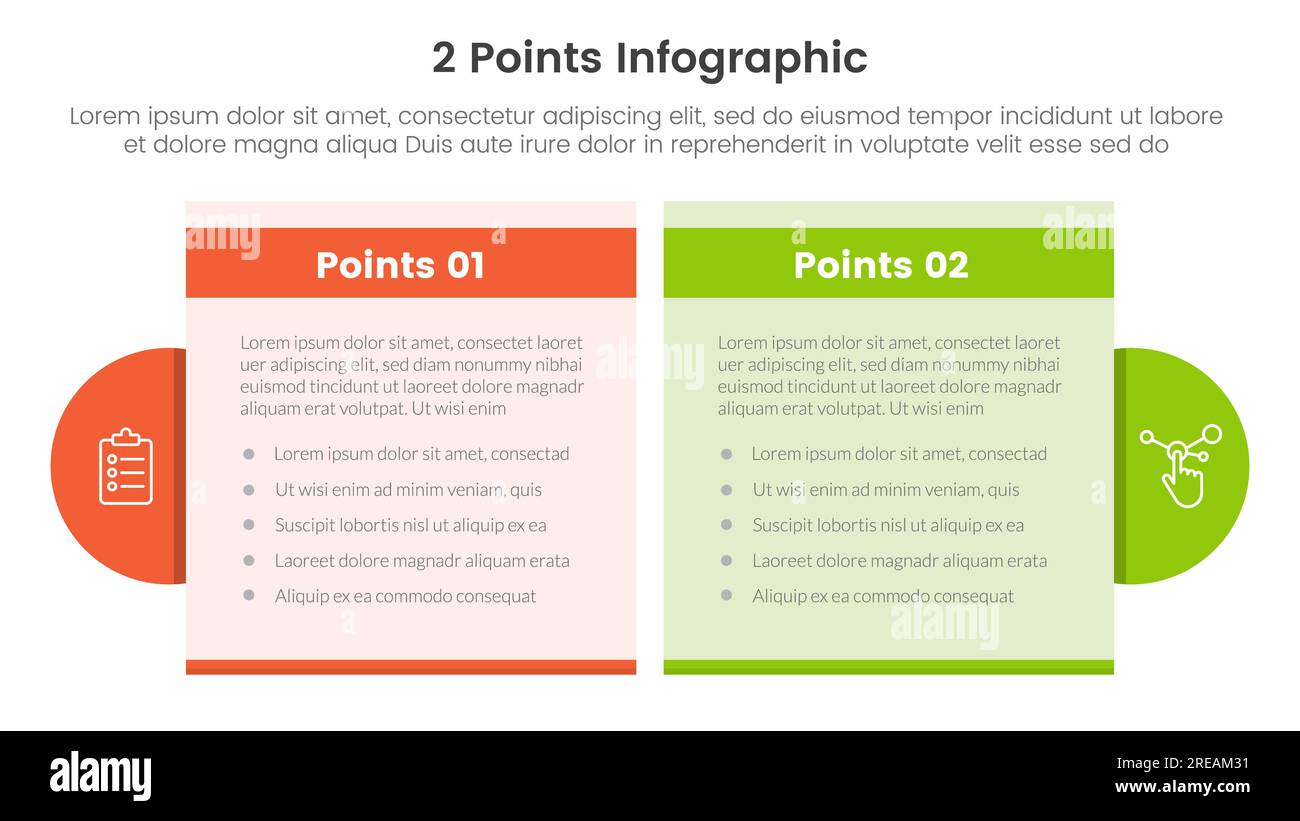 versus or compare and comparison concept for infographic template ...