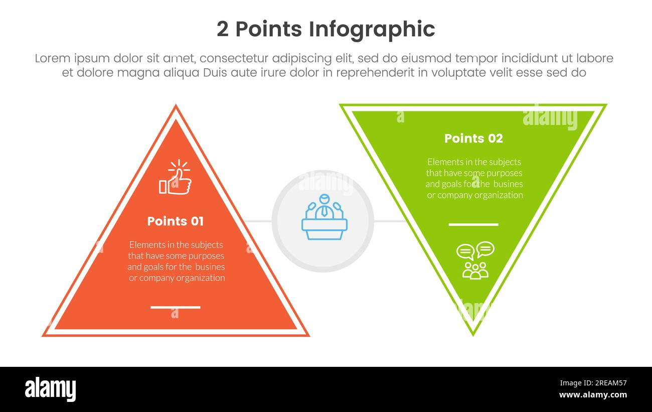 versus or compare and comparison concept for infographic template ...