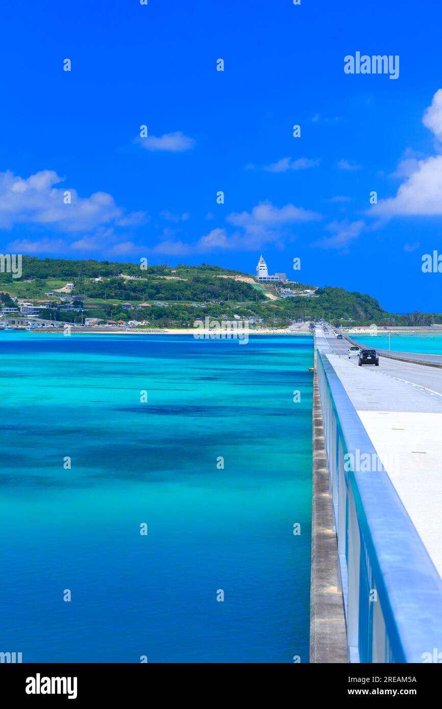 Kouri Island and Kouri Ohashi Bridge Stock Photo - Alamy