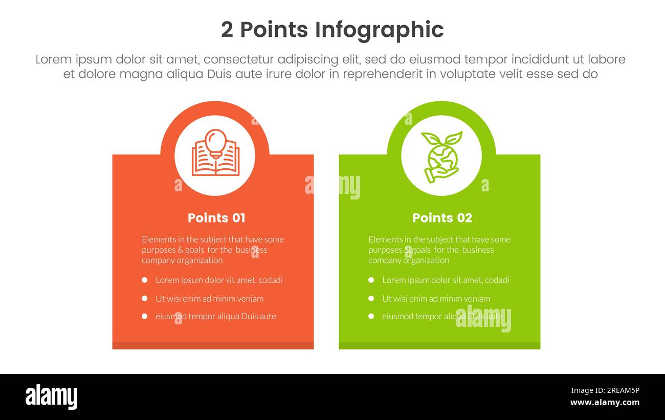 versus or compare and comparison concept for infographic template ...