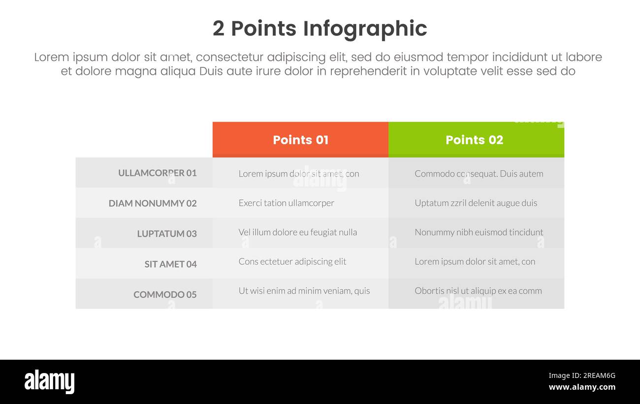 versus or compare and comparison concept for infographic template ...
