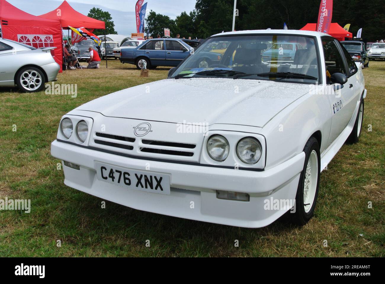 A 1986 Opel Manta GTE Irmscher parked on display at the 48th Historic ...