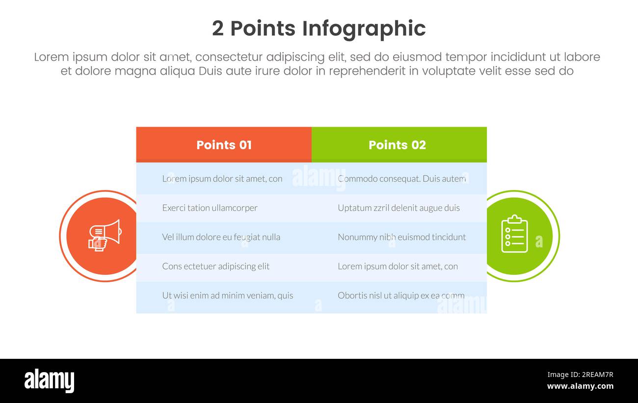 versus or compare and comparison concept for infographic template ...