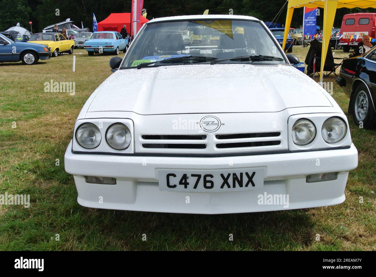 A 1986 Opel Manta GTE Irmscher parked on display at the 48th Historic ...