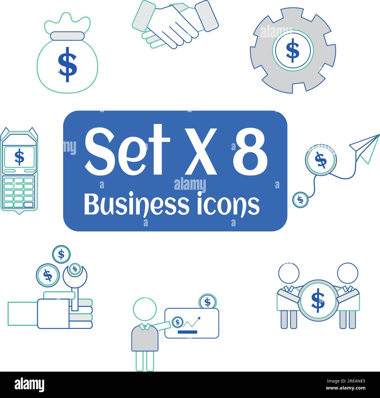 Set of different business icons Vector Stock Vector Image & Art - Alamy