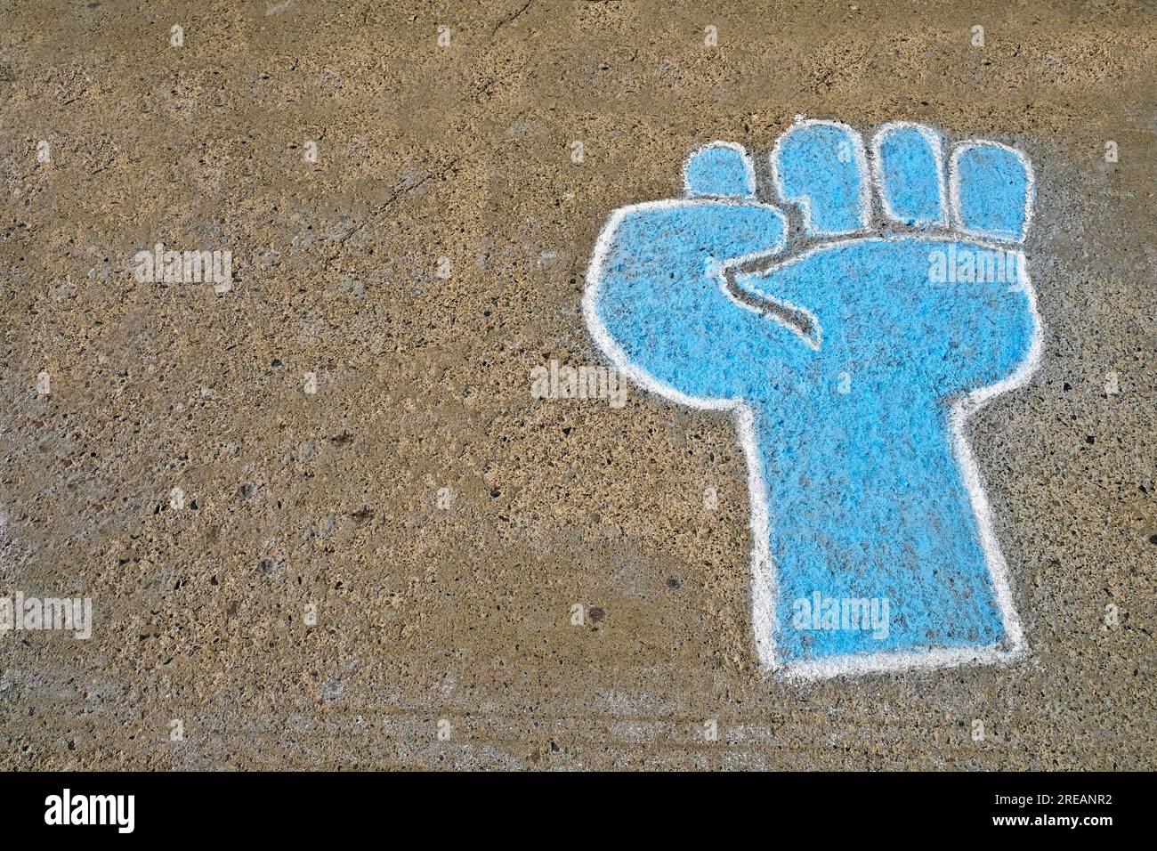 Raised fist drawing hi-res stock photography and images - Alamy