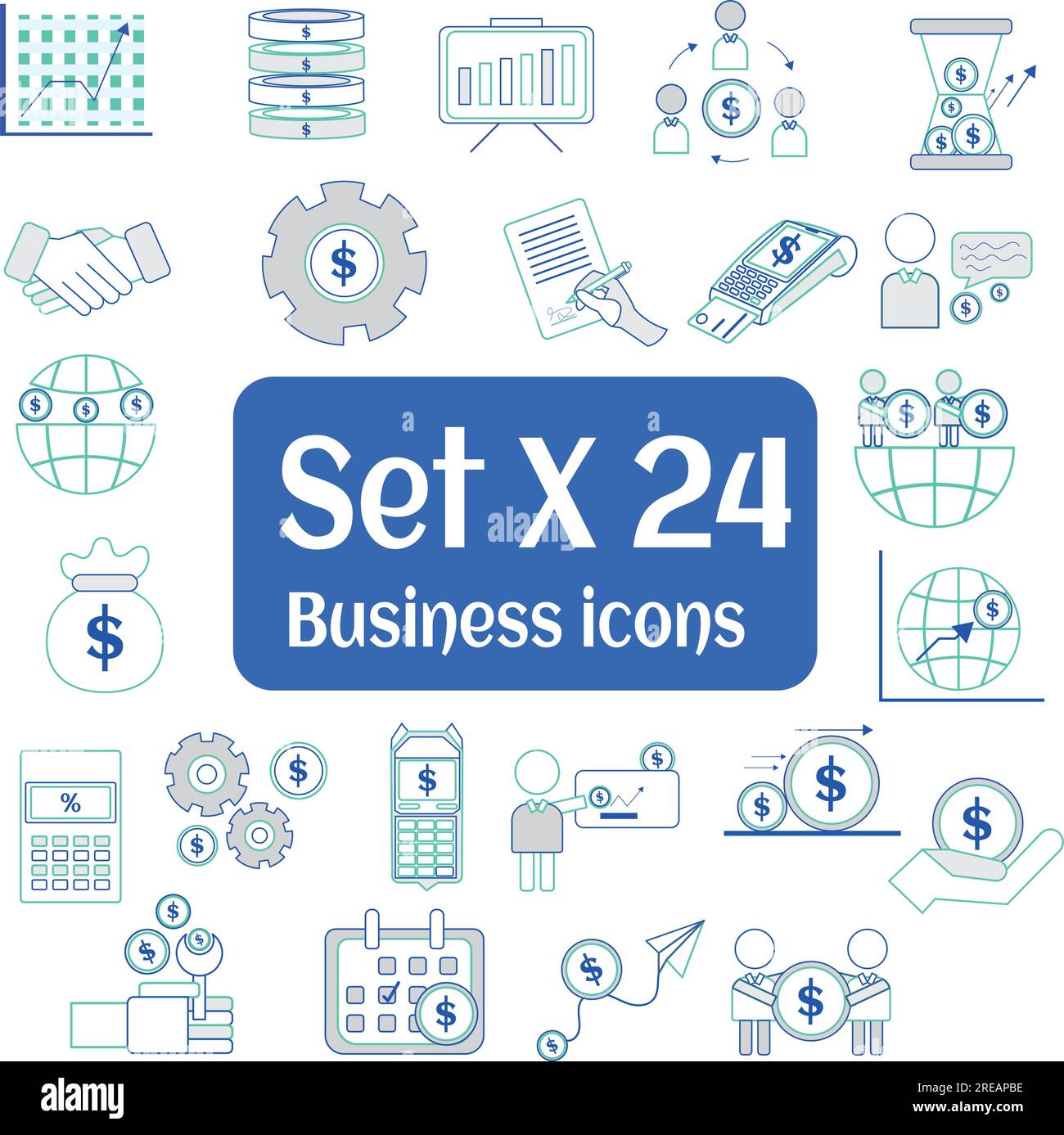 Set of different business icons Vector Stock Vector Image & Art - Alamy