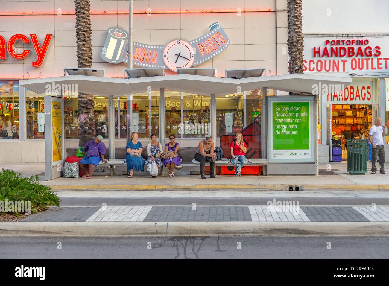 Bus stop beach in hi-res stock photography and images - Alamy